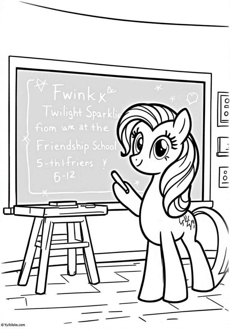 Twilight Sparkle Teaching at Friendship School - Free My Little Pony ...
